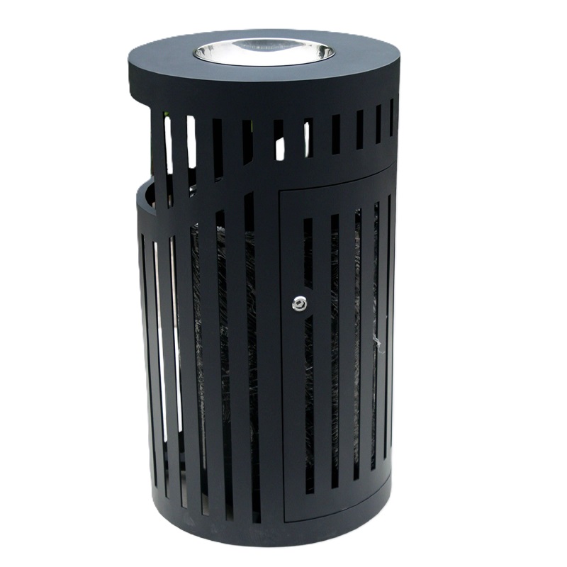 Steel Metal Trash Bins Receptacle - Single Source Supply Inc